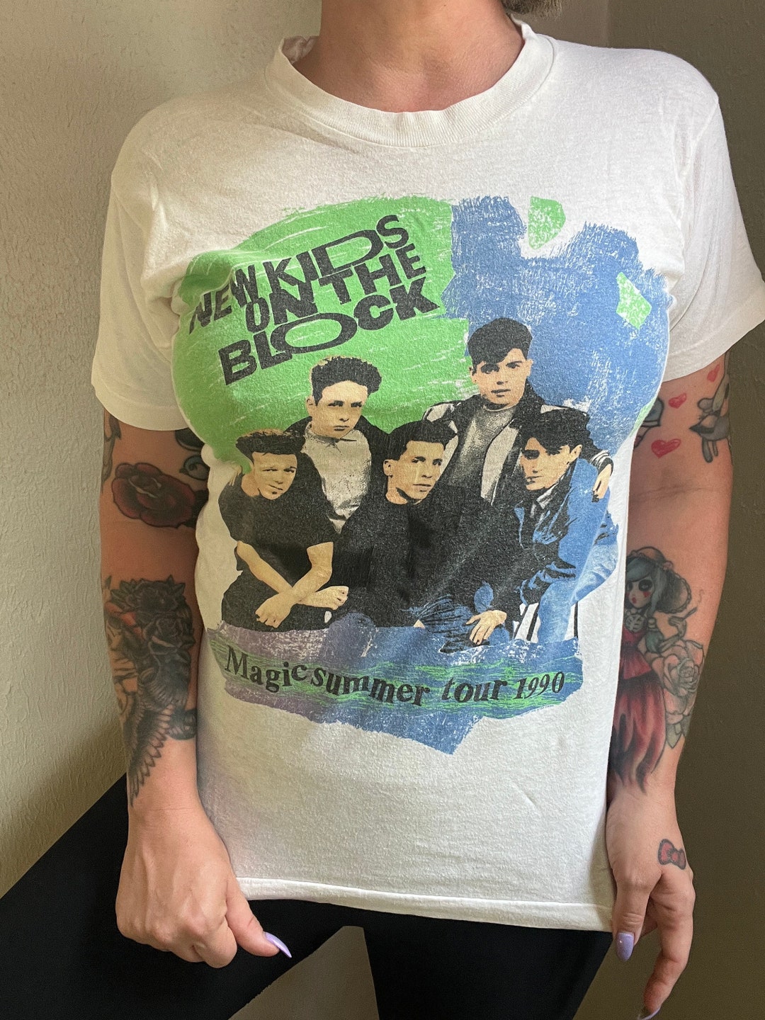 1990 New Kids on the Block Magic Summer Tour T-shirt - Etsy