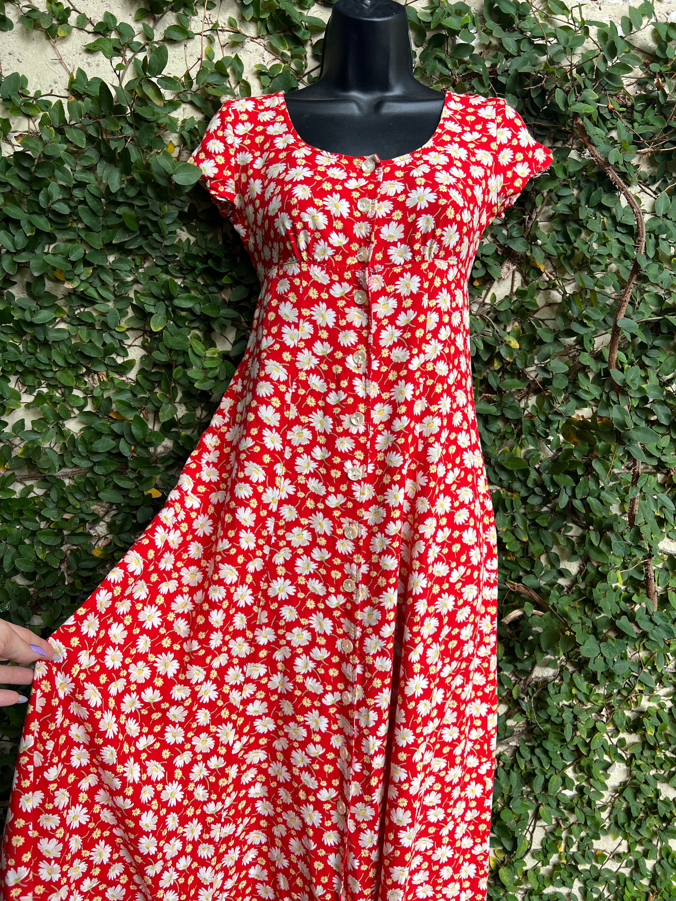 90s MODA INTL Floral Maxi Dress - Etsy