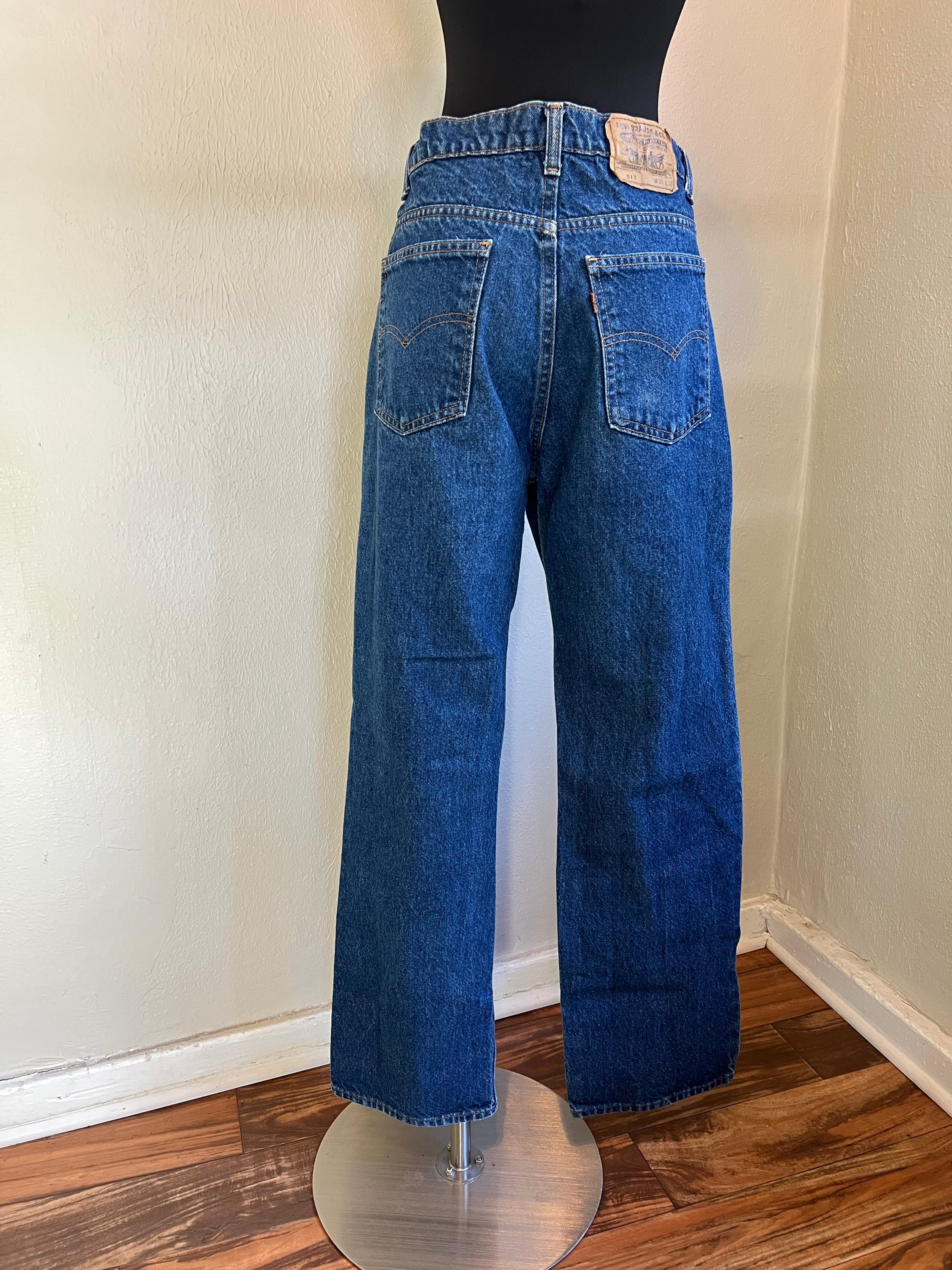 1980s Vintage Orange Tab 517 Levis Made in USA - Etsy