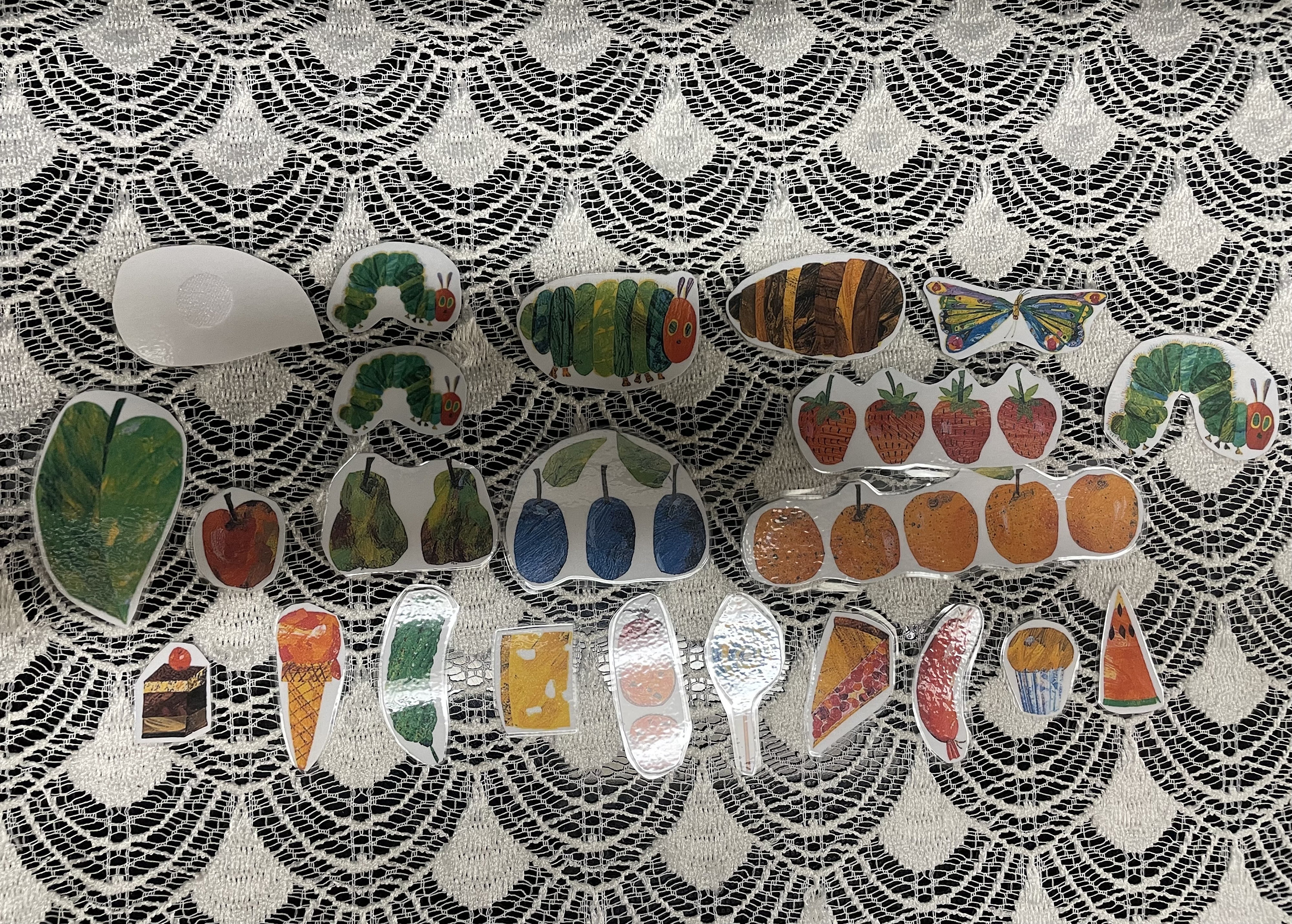The Very Hungry Caterpillar Book W Story Props| Felt-flannel Felt Board ...