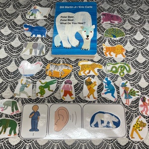 Polar Bear Board Book W Story Props| Felt-flannel Felt Board| Language ...