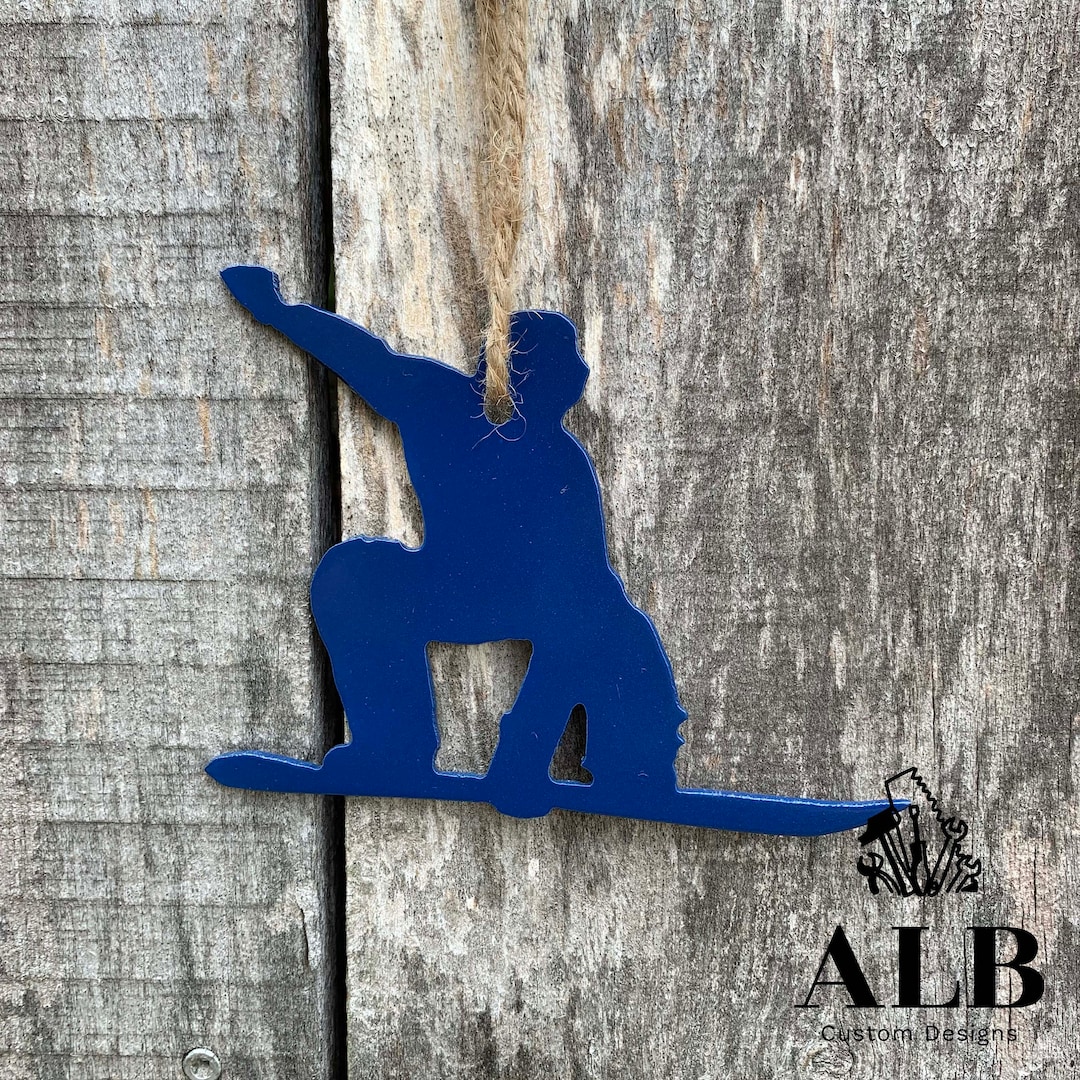 Snowboard Christmas Ornament, Snowboarding Ornament, Custom Christmas ...