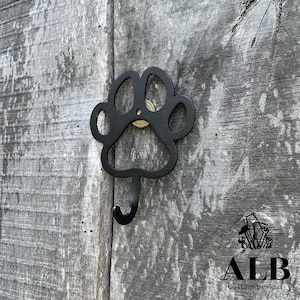 Paw Print Leash Hook, Dog Leash Holder, Dog Leash Hook, Leash Holder ...