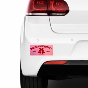 Bimbo University Bumper Sticker - Etsy