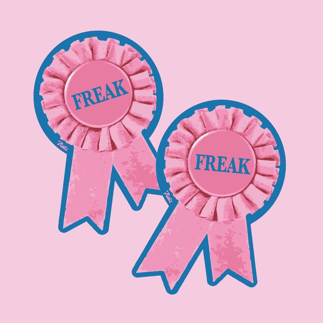 Freak Award Ribbon Sticker - Etsy