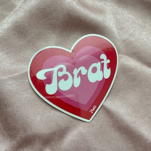 Brat Heart Sticker - Etsy