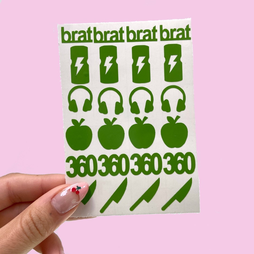 Brat Tanning Decals | Brat Summer | Charli Merch - Etsy