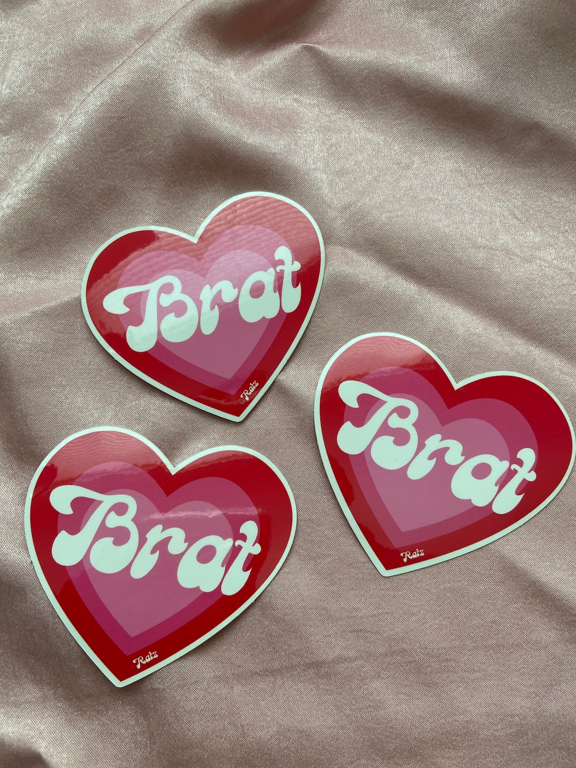 Brat Heart Sticker - Etsy