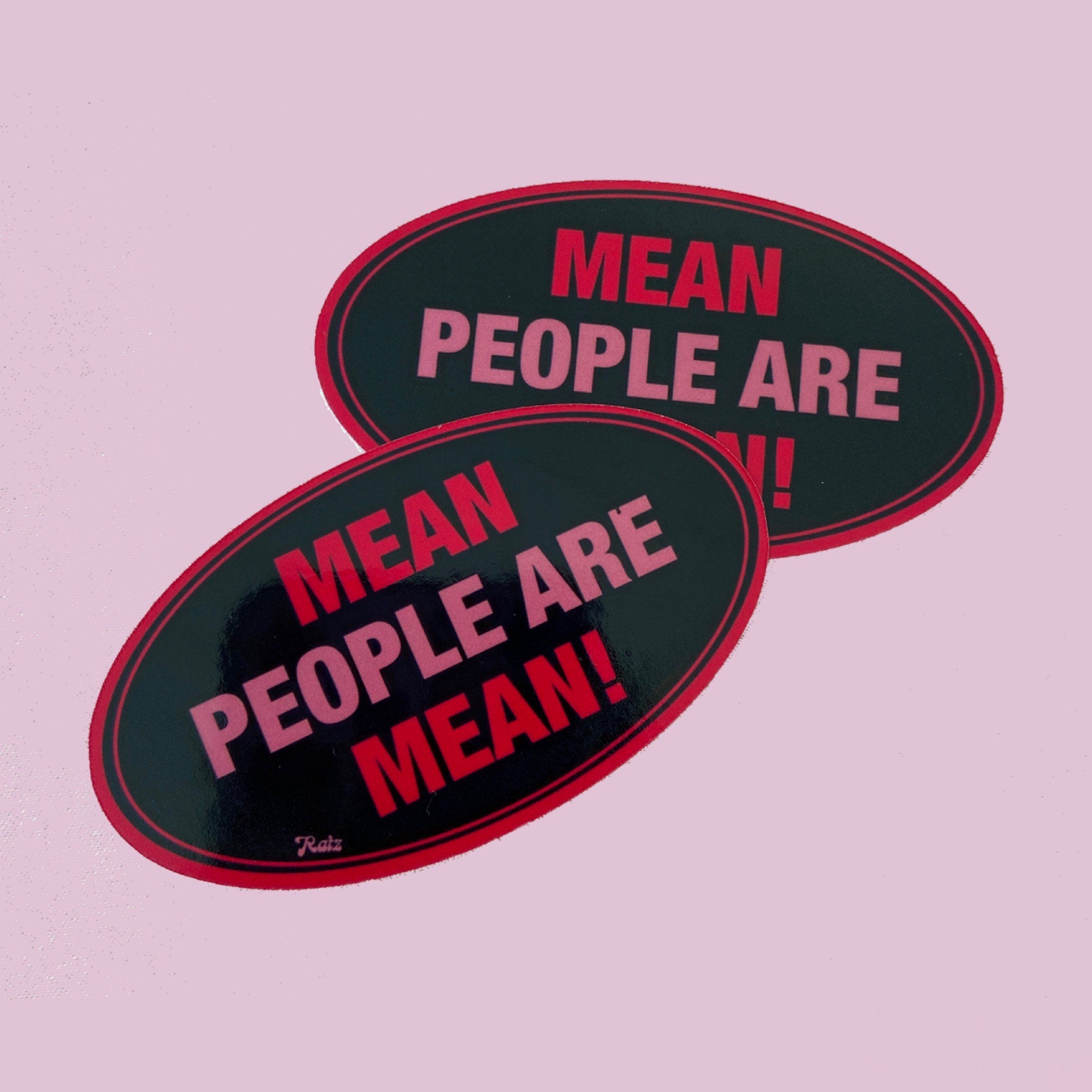 Mean People Are Mean House Bunny Bumper Sticker