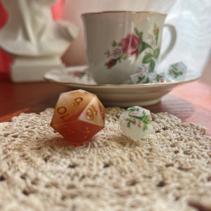 Custom Mini Teacup DND Dice Set - Etsy