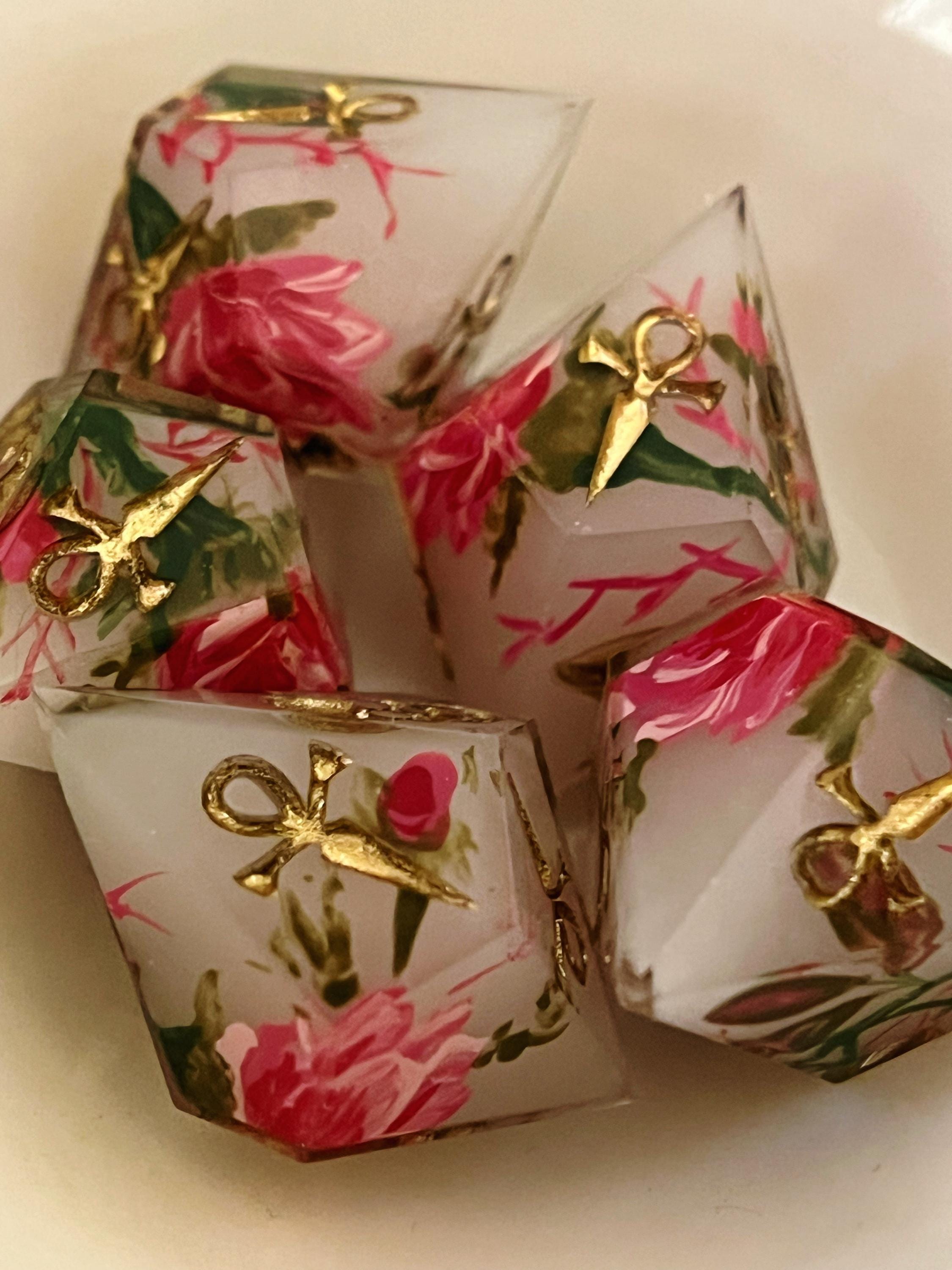 Vtm Dice Set to Matching Rose Teacup - Etsy