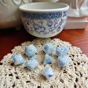 Custom Mini Teacup DND Dice Set - Etsy