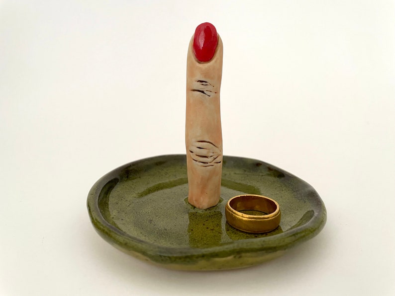 Ring Finger Dish - Etsy