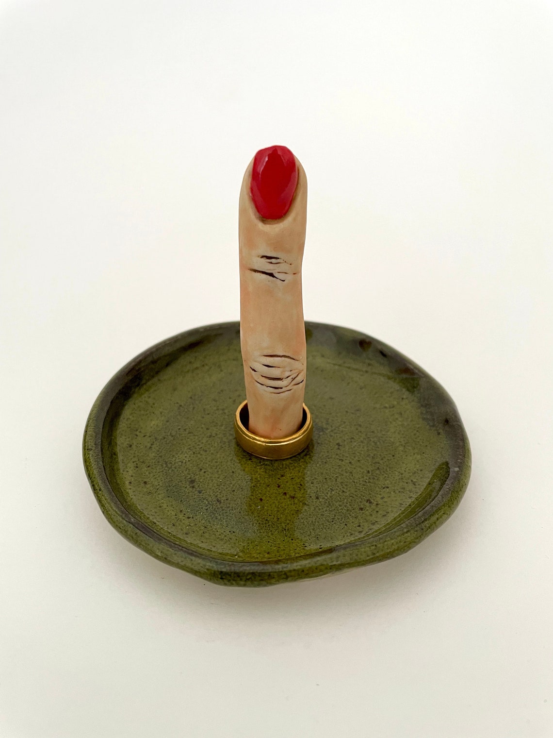 Ring Finger Dish - Etsy