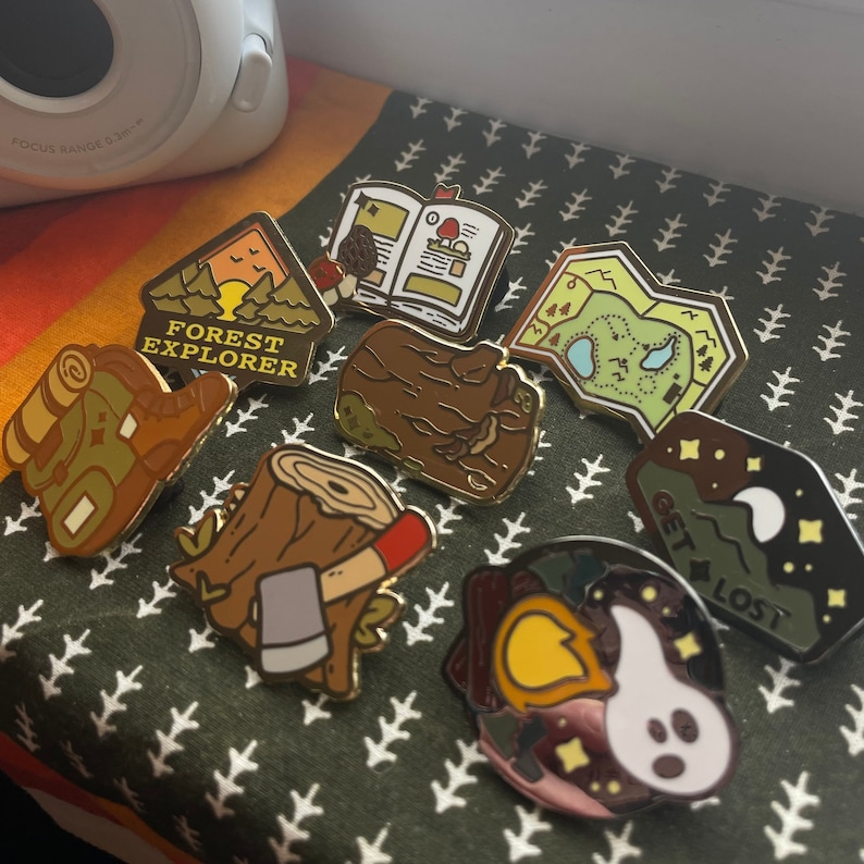 Forest Explorer Enamel Pin Series - Etsy