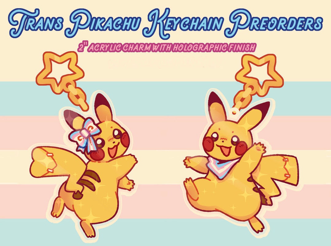 Trans Pika Mouse Charm 2” FTM / MTF - Etsy