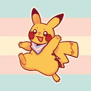 Trans Pika Mouse Charm 2” FTM / MTF - Etsy