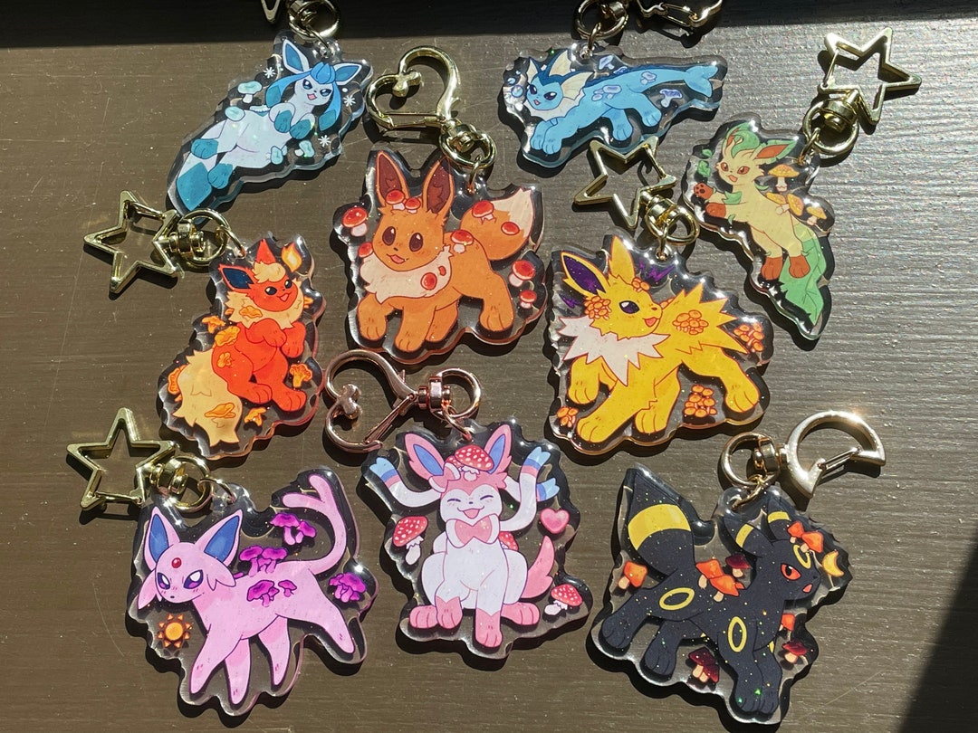 Mushroom Glaceon Eevee Charms 2 Acrylic - Etsy