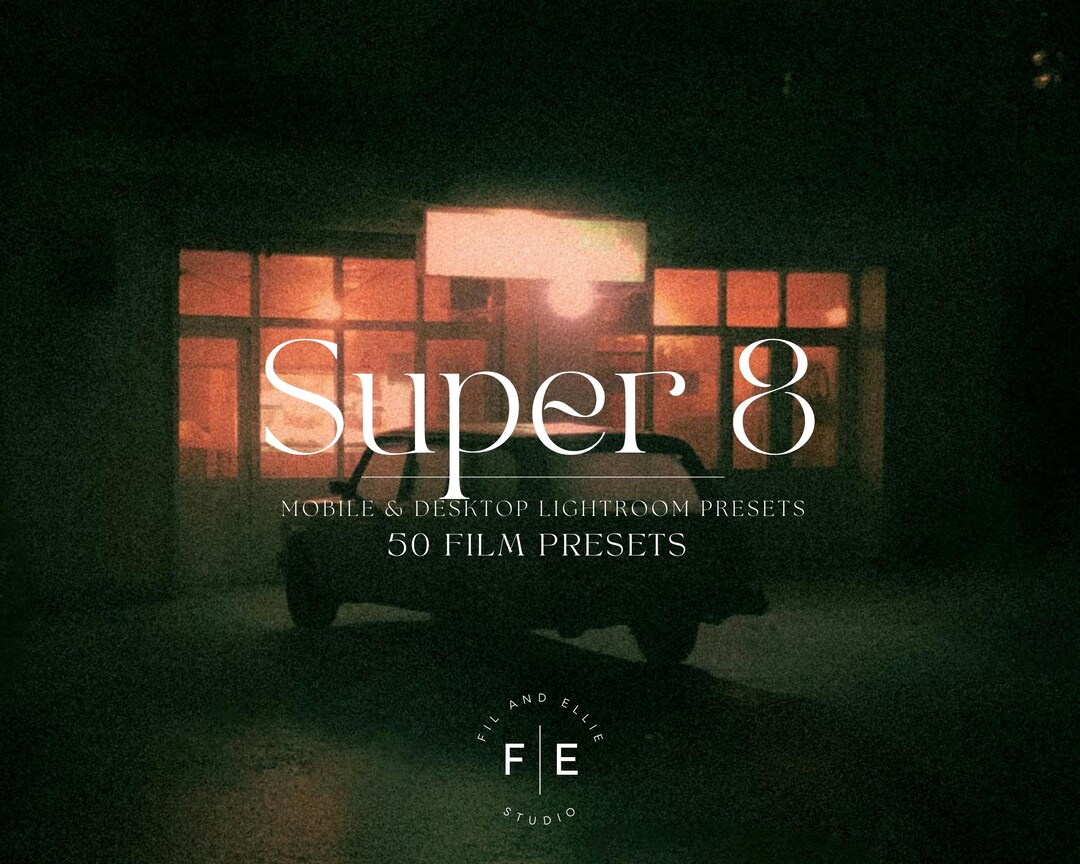 50+ FILM SUPER 8 Retro Lightroom Mobile & Desktop Presets | Grain ...
