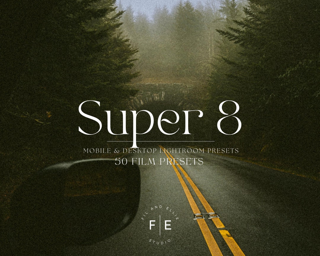 50+ FILM SUPER 8 Retro Lightroom Mobile & Desktop Presets | Grain ...