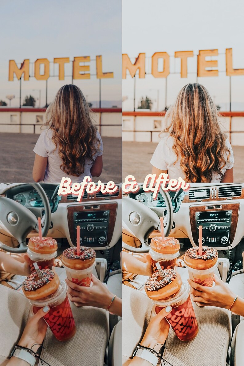 6 Peach Mobile & Desktop LIGHTROOM Presets, Warm Presets, Orange ...