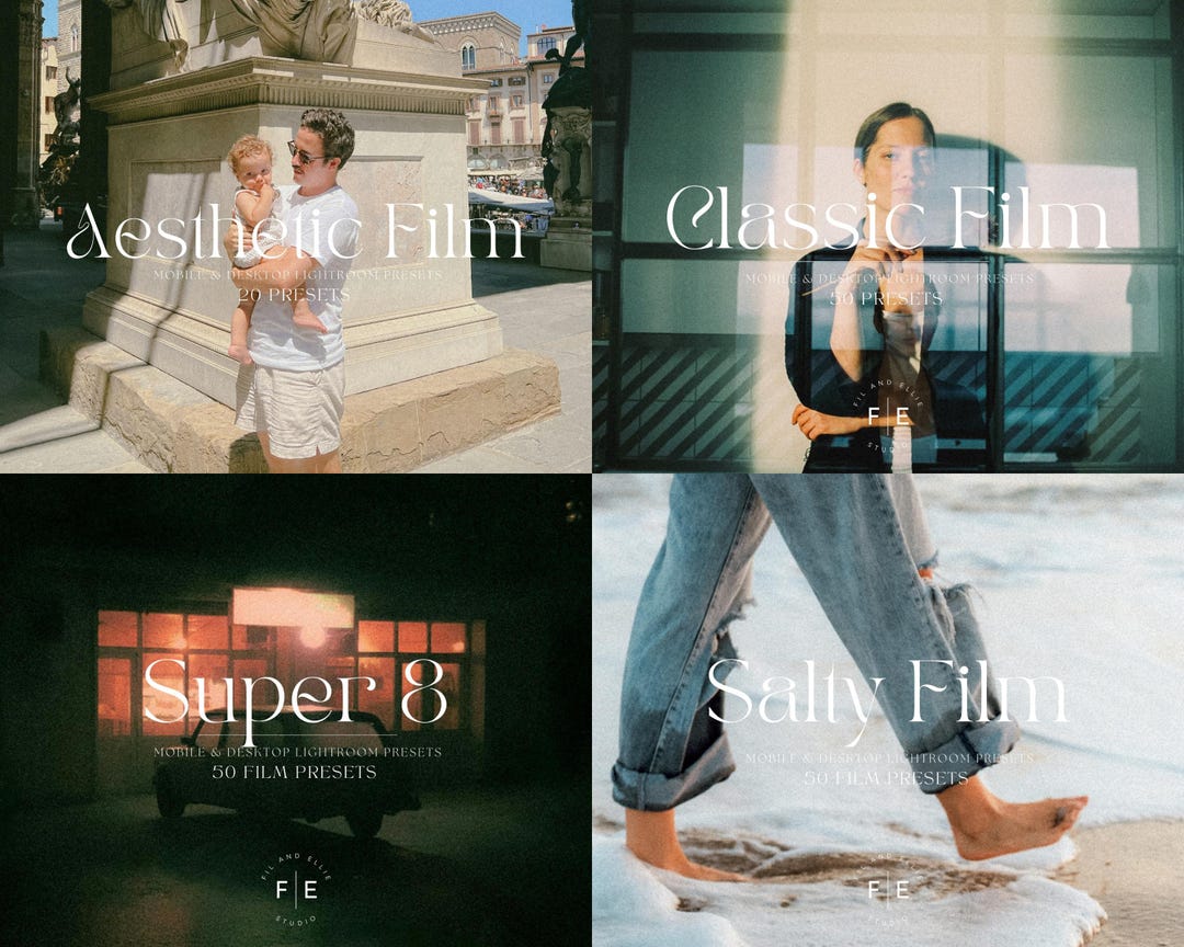 1000 FILM Vintage Lightroom Mobile & Desktop Presets | Grain Preset ...