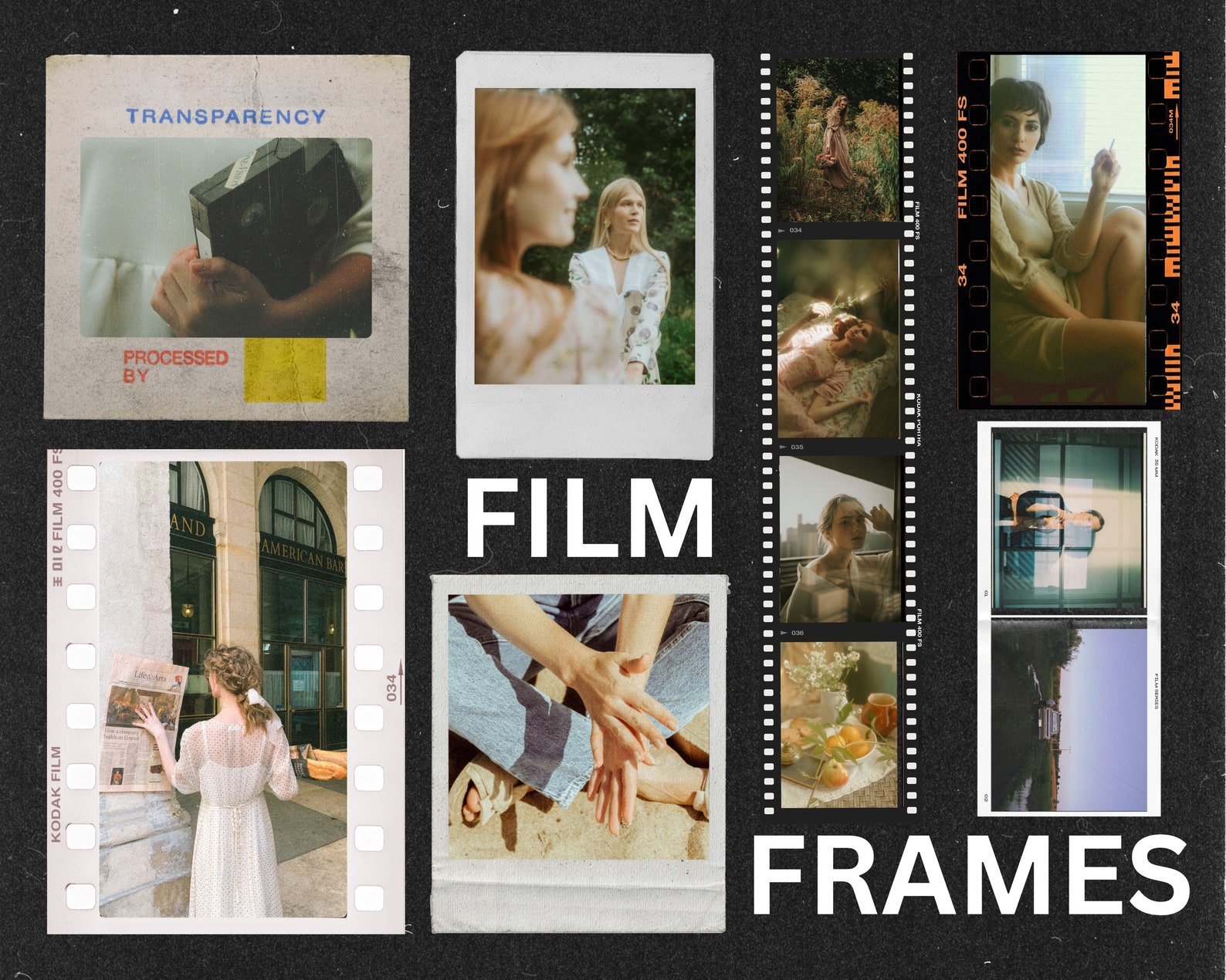 260 FILM OVERLAYS Instagram Post & Reels Templates Media Kit Story ...