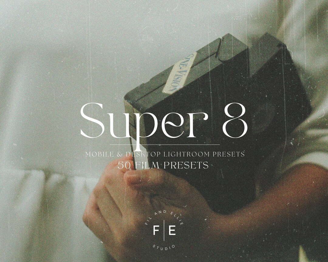50+ FILM SUPER 8 Retro Lightroom Mobile & Desktop Presets | Grain ...