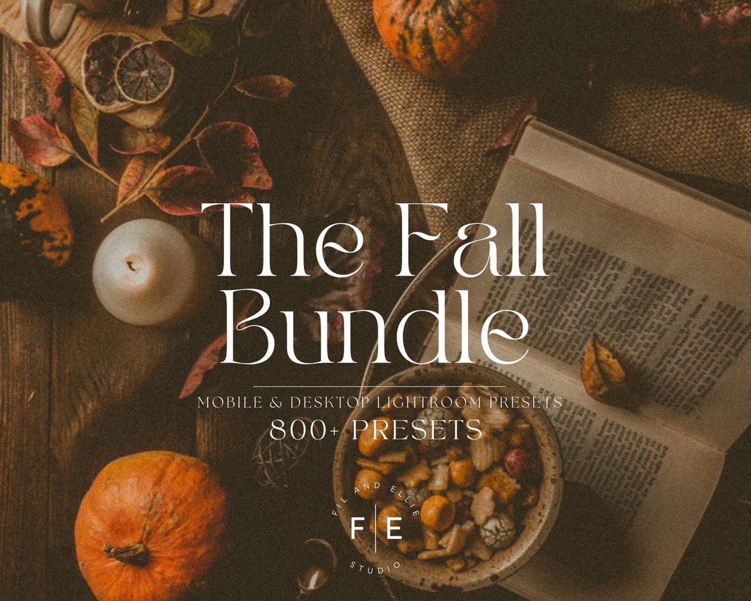 800+ Fall PRESET BUNDLE, Moody Autumn Lightroom Presets, Mobile ...