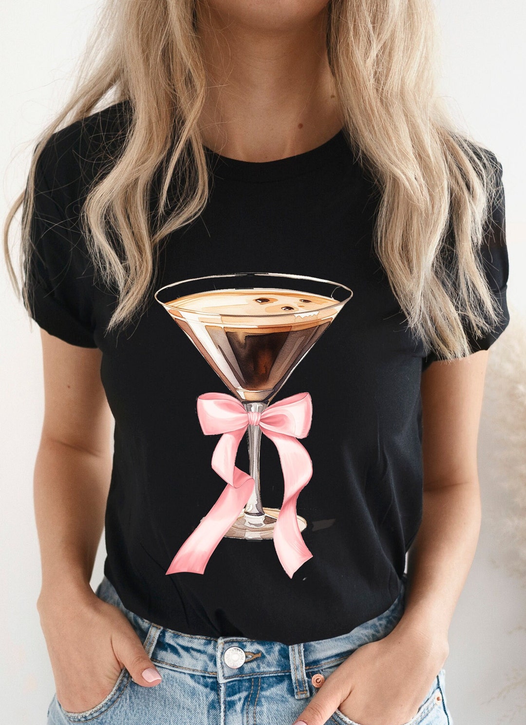 NEW Espresso Martini With a Bow Shirt ,women's Graphic Shirt,gift for ...