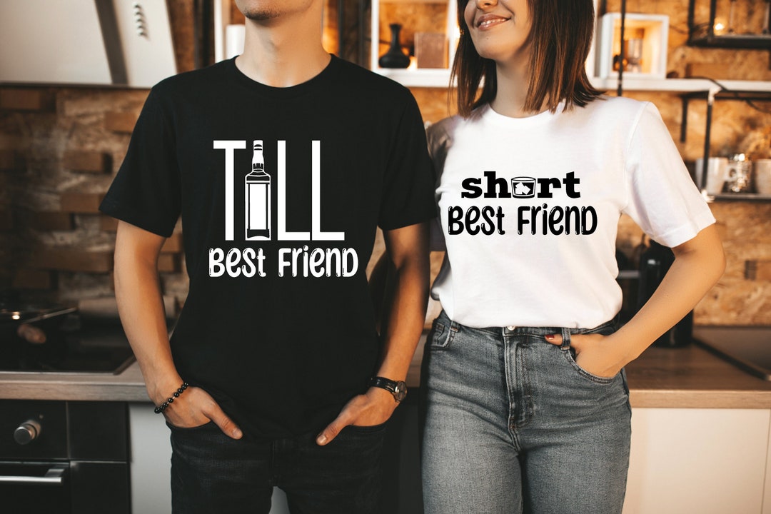Best Friend Shirts,tall Best Friend, Short Best Friend, Bestie Tshirt ...