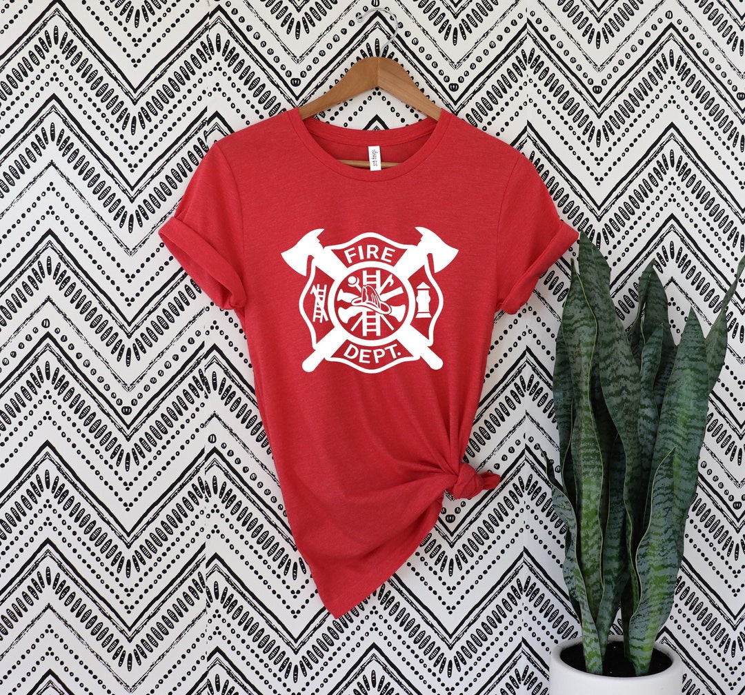 Firefighter T-shirt, Fire Department Shirt, Gift for Fireman, Fire Dept ...
