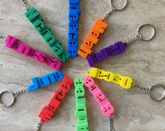 Disney Style Name Keychain Disney Letters Personalized Name | Etsy