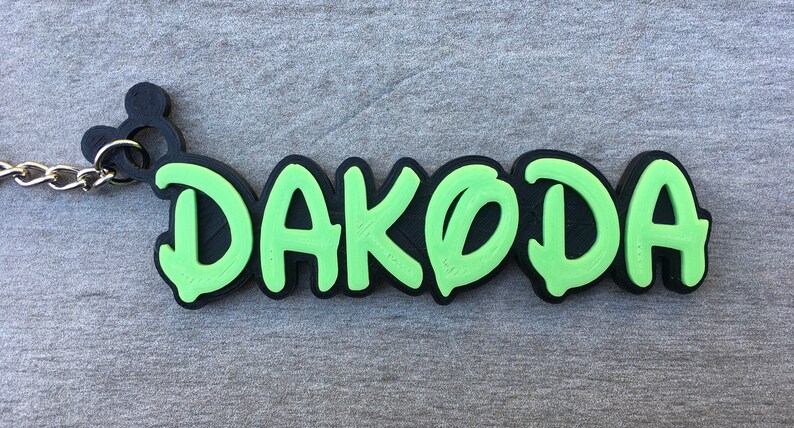 Disney Style Name Keychain Disney Letters Personalized Name - Etsy