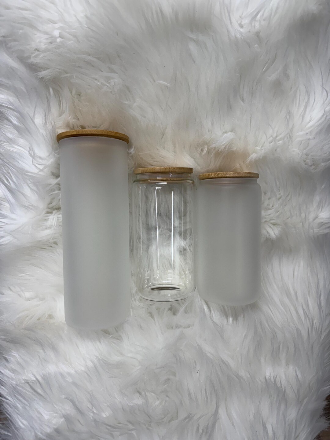 16oz Clear and Frosted Glass Libby Jar, 25oz Frosted Straight Libby Jar ...