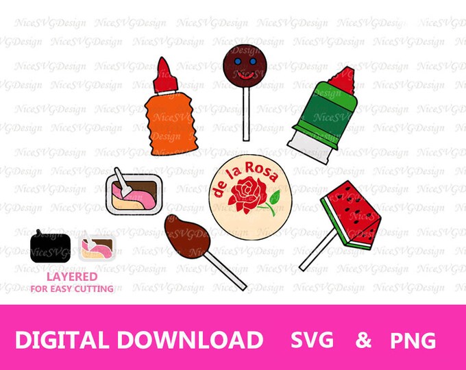 Mexican Candy Svg Bundle, Png, Clipart, Cricut Cut Files - Etsy Canada