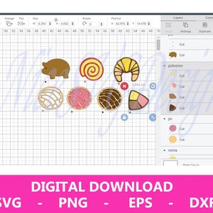 Mexican Sweet Bread SVG Bundle for DIY Projects - Etsy