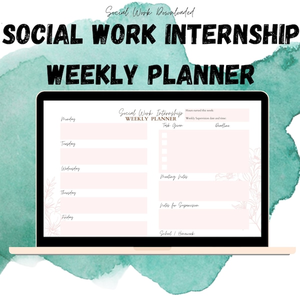 Social Work Planner - Etsy