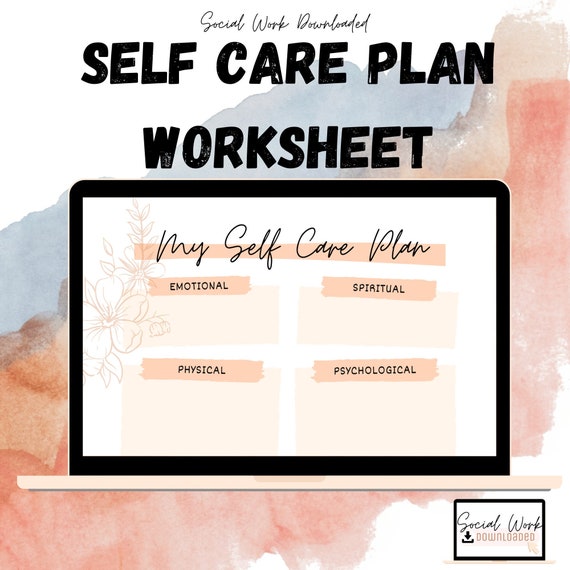 Self Care Planner Social Work Self Care Routine Self Care - Etsy
