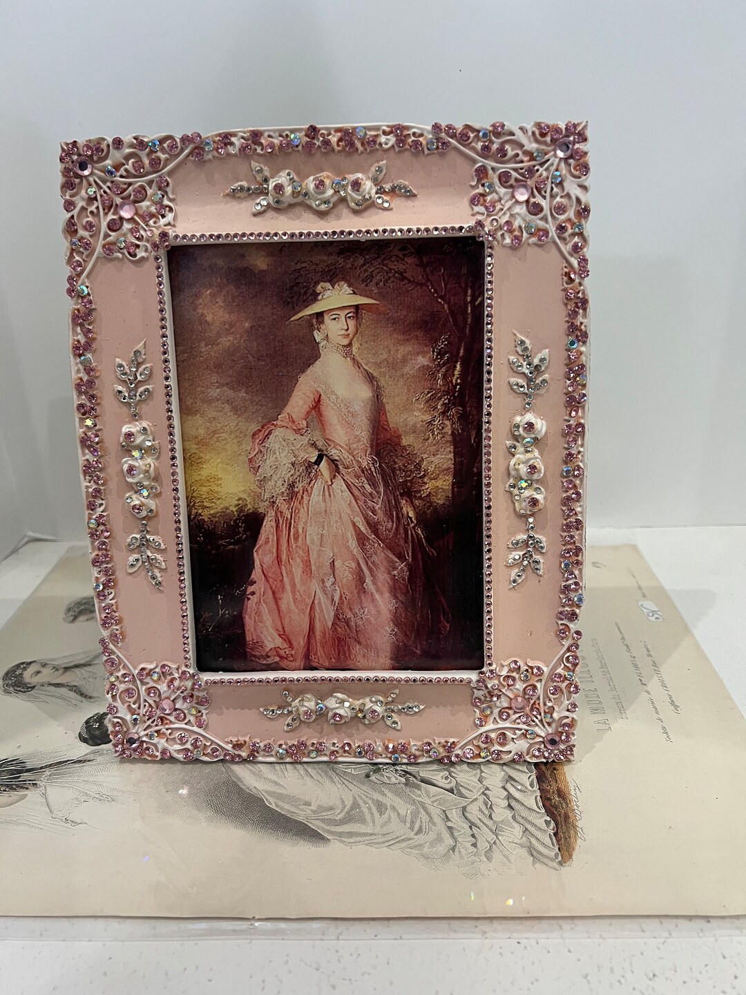 Victorian Style Picture Frame With Rose Tone - Etsy
