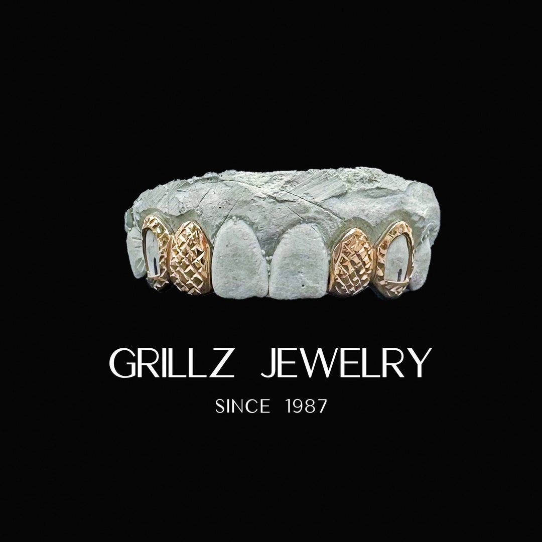 Grillz for Women, Custom Gold Grillz, Open Face Grillz With Diamond ...