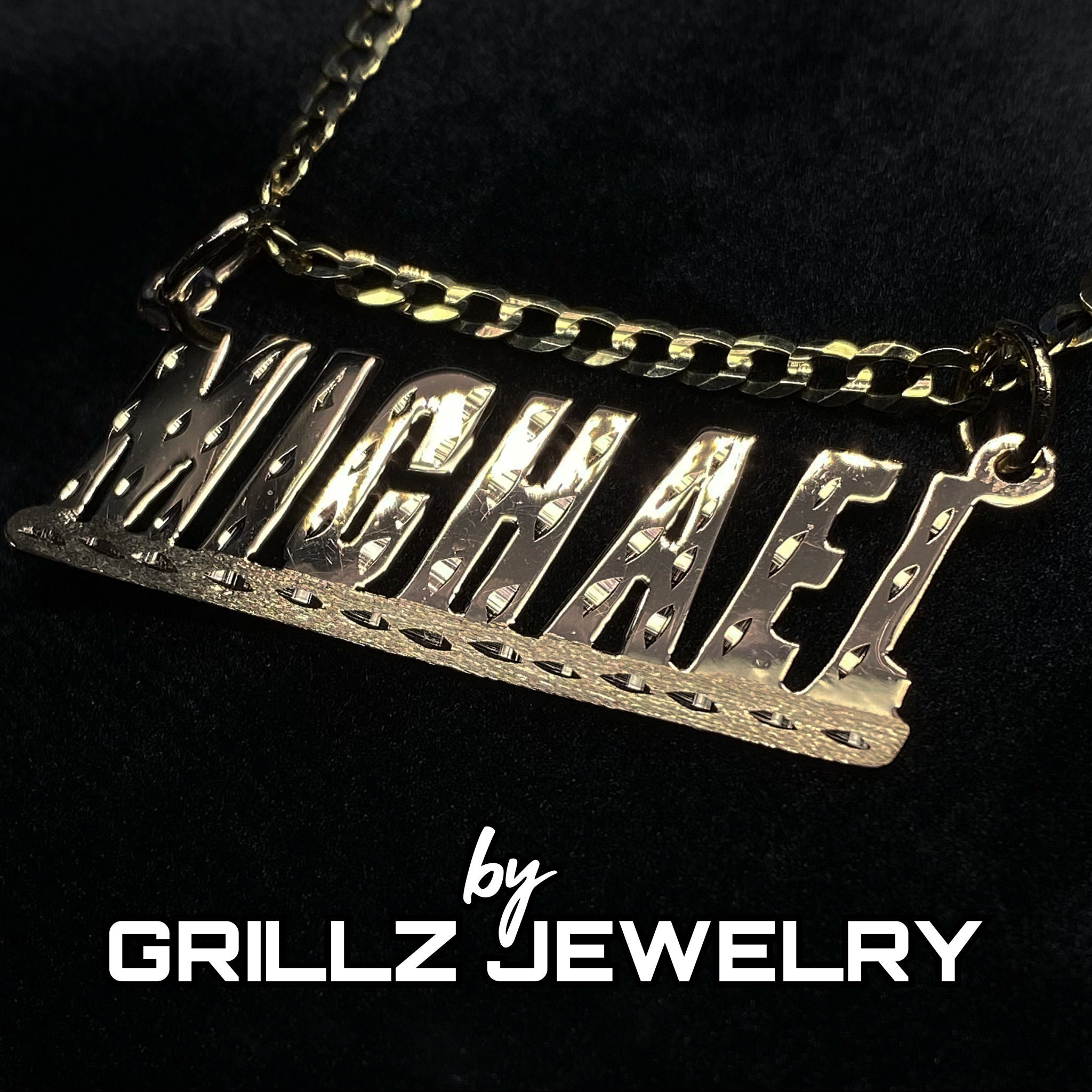 10K Gold Personalized Name Necklace Fully Handmade Dainty - Etsy