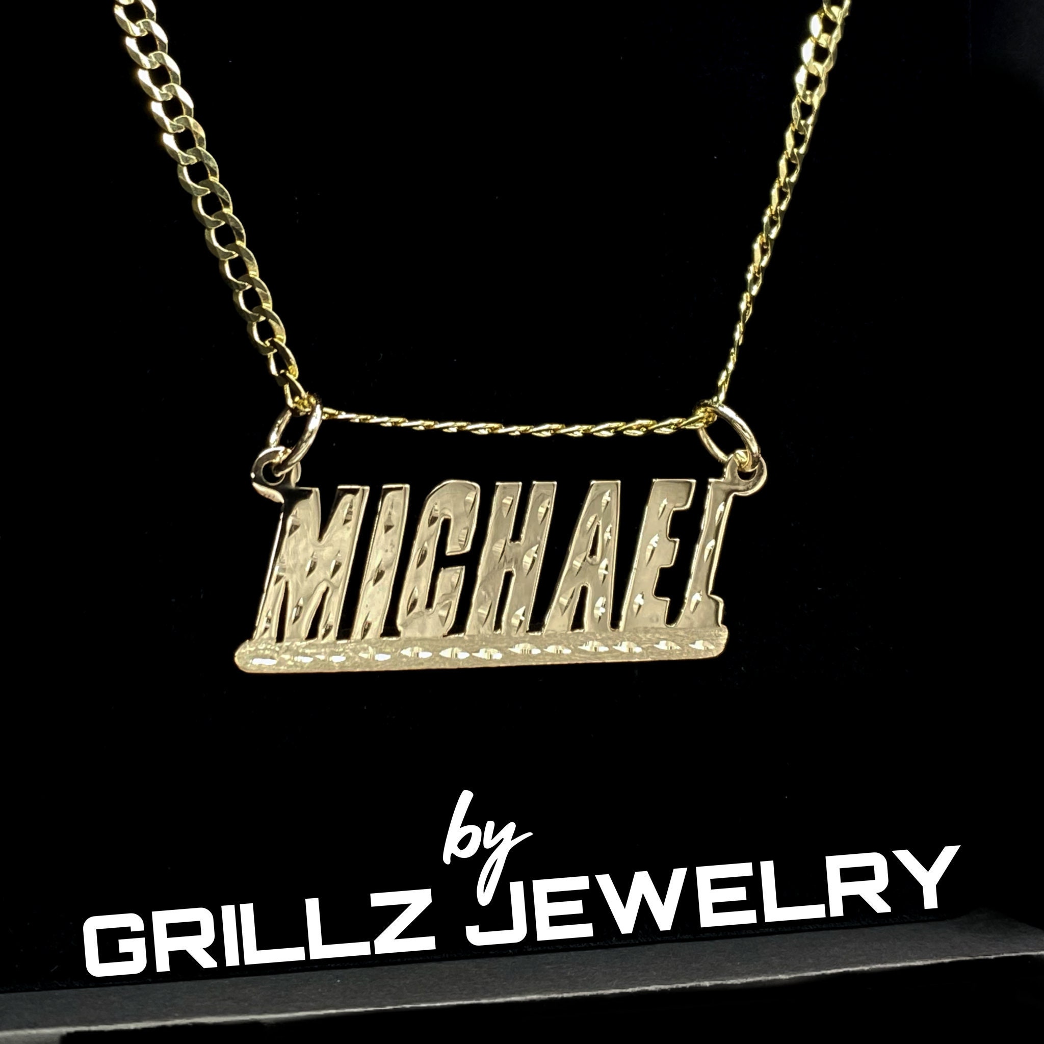 10K Gold Personalized Name Necklace Fully Handmade Dainty - Etsy