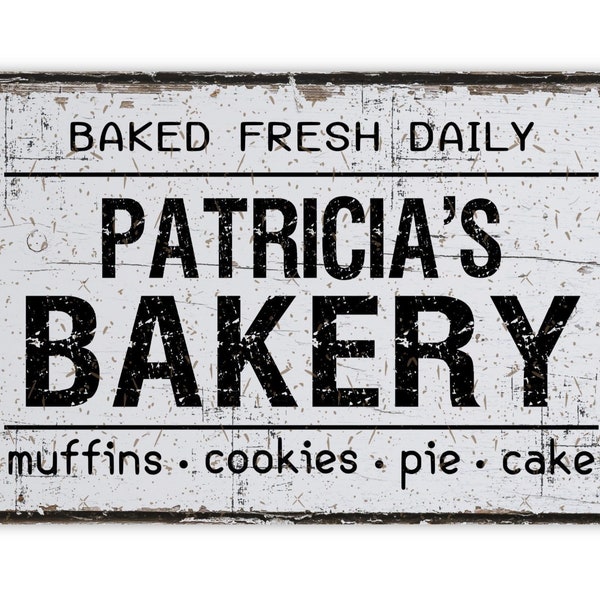 Personalized Vintage Bakery Sign - Etsy