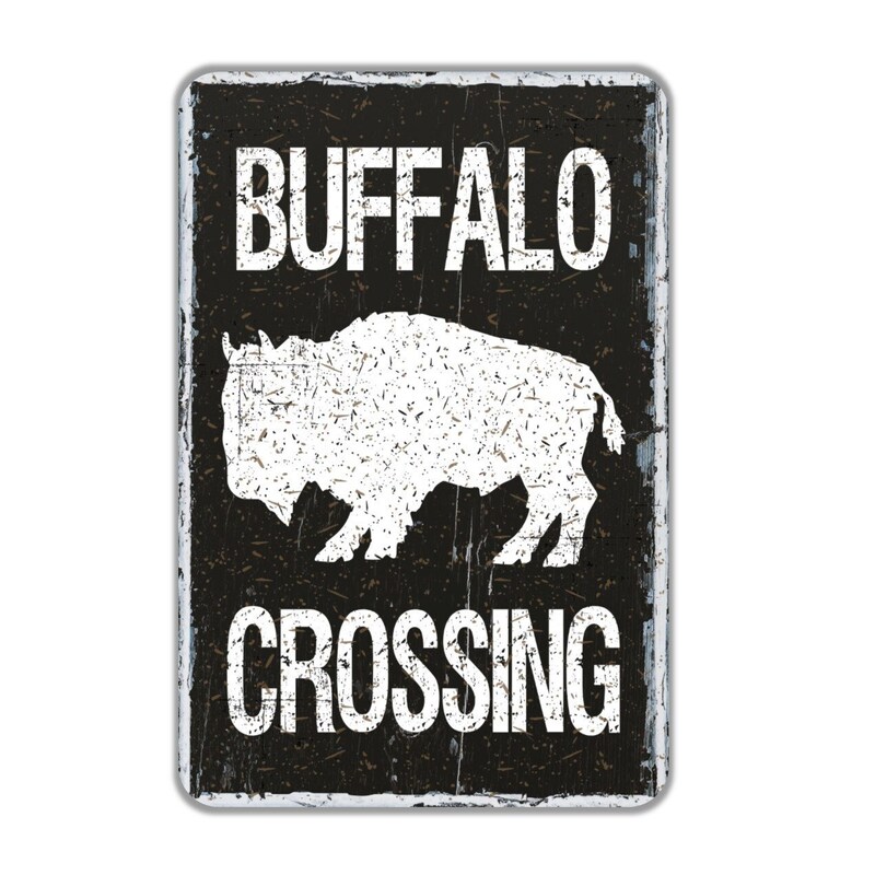 Metal Bison Sign - Etsy
