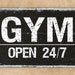 Open 24 7 Gym Home Fitness Center Metal Sign Contemporary | Etsy