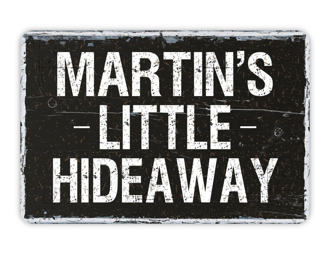Personalized Little Hideaway Sign Rustic Contemporary Modern - Etsy