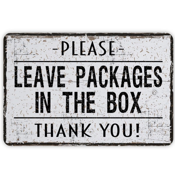 Aluminum Leave Packages Here Sign - Etsy
