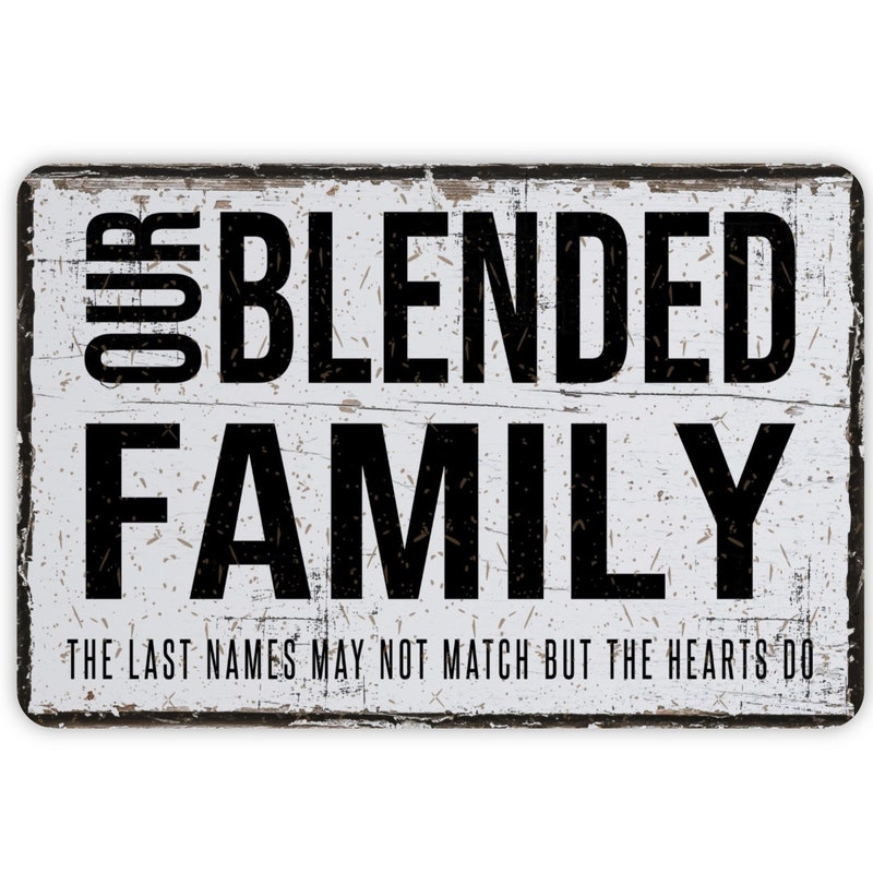 Blended Family Sign - Etsy