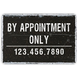 By Appointment Only Sign - Custom Contemporary Modern Rustic Farmhouse ...